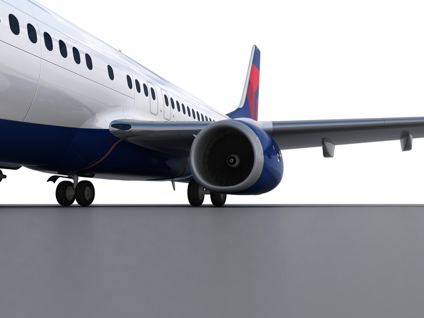 Aircraft Delta 3d Model