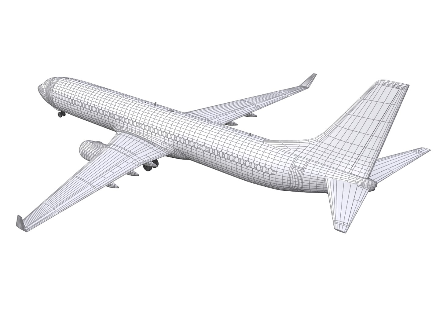 Aircraft Delta 3d Model