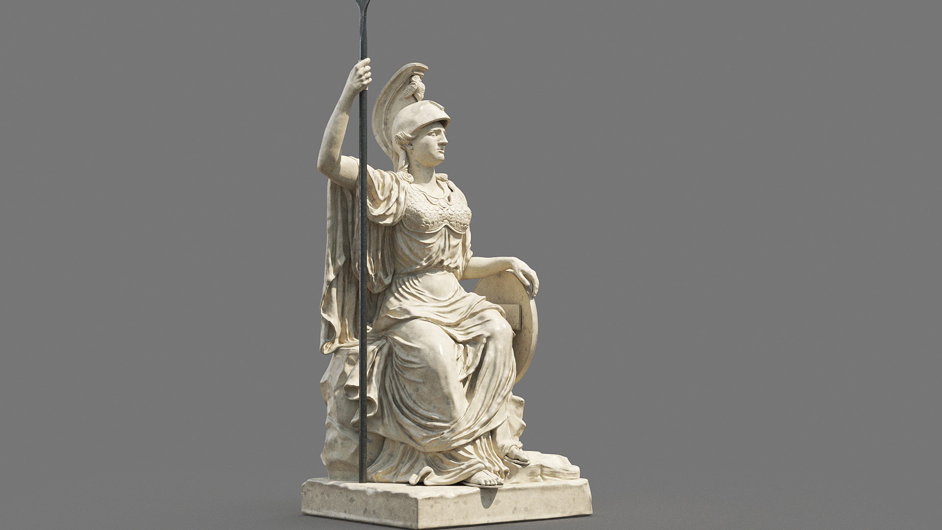 Minerva Statue 3D Model - TurboSquid 1631007