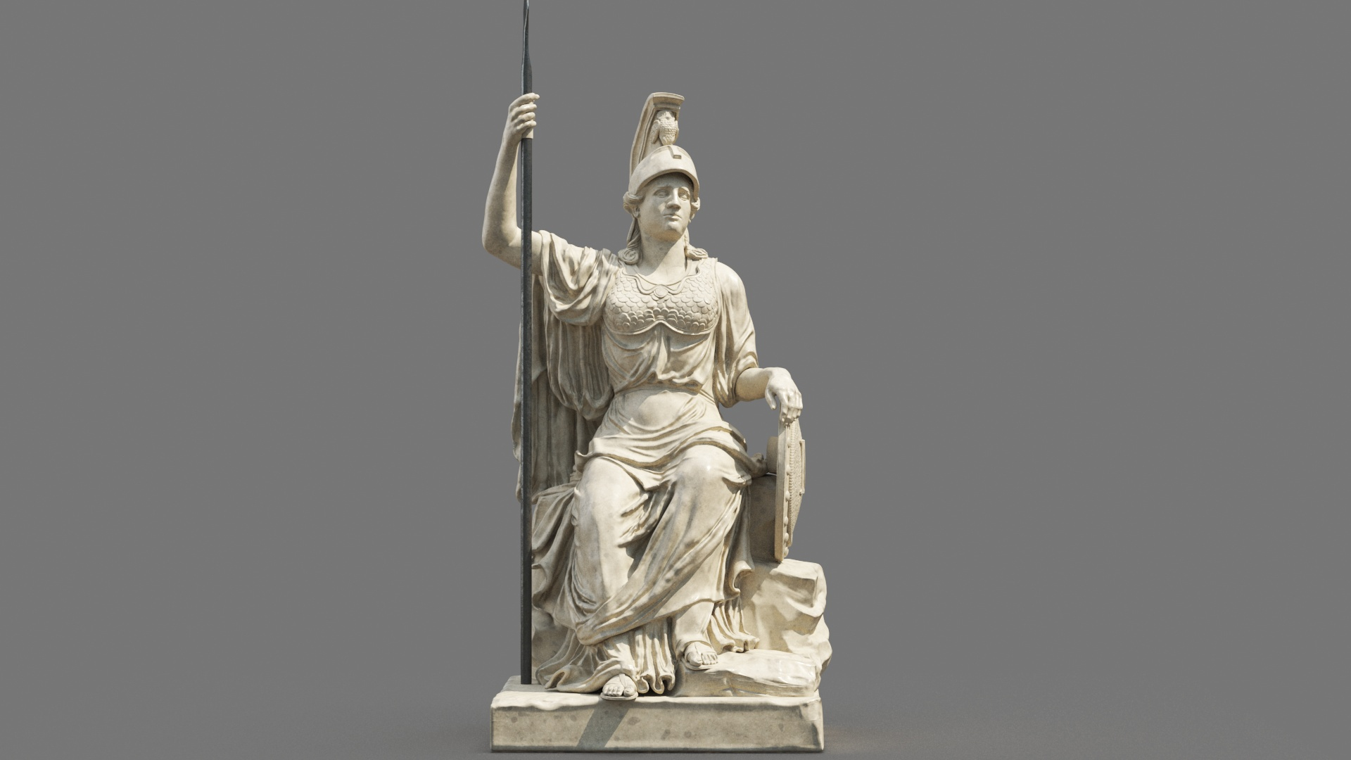 Minerva Statue 3D Model - TurboSquid 1631007