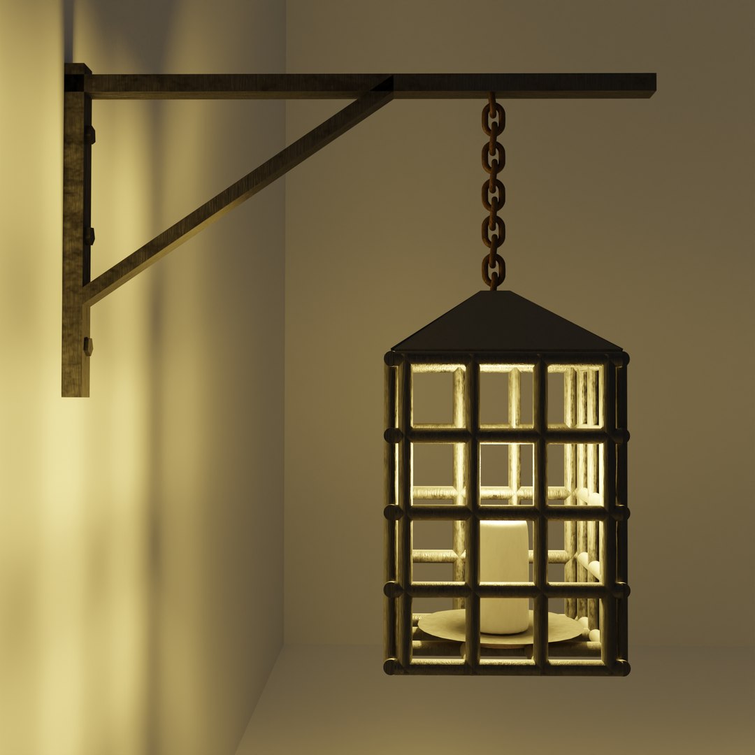 3D Medieval Lamp Model - TurboSquid 1893433