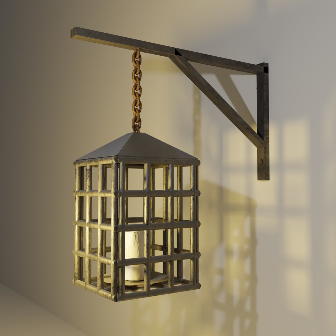3D Medieval Lamp Model - TurboSquid 1893433