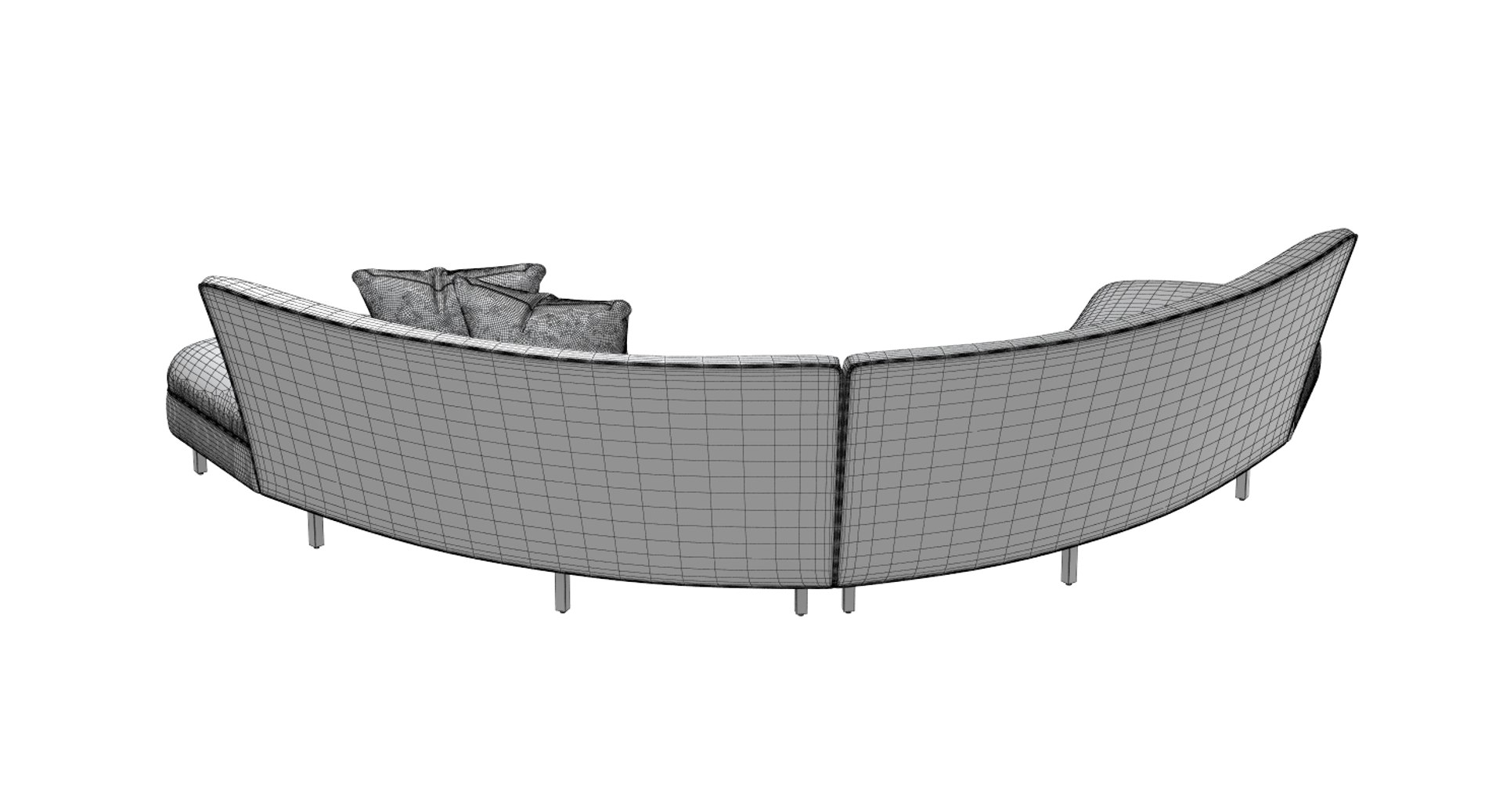 3d Model Sofia Sectional