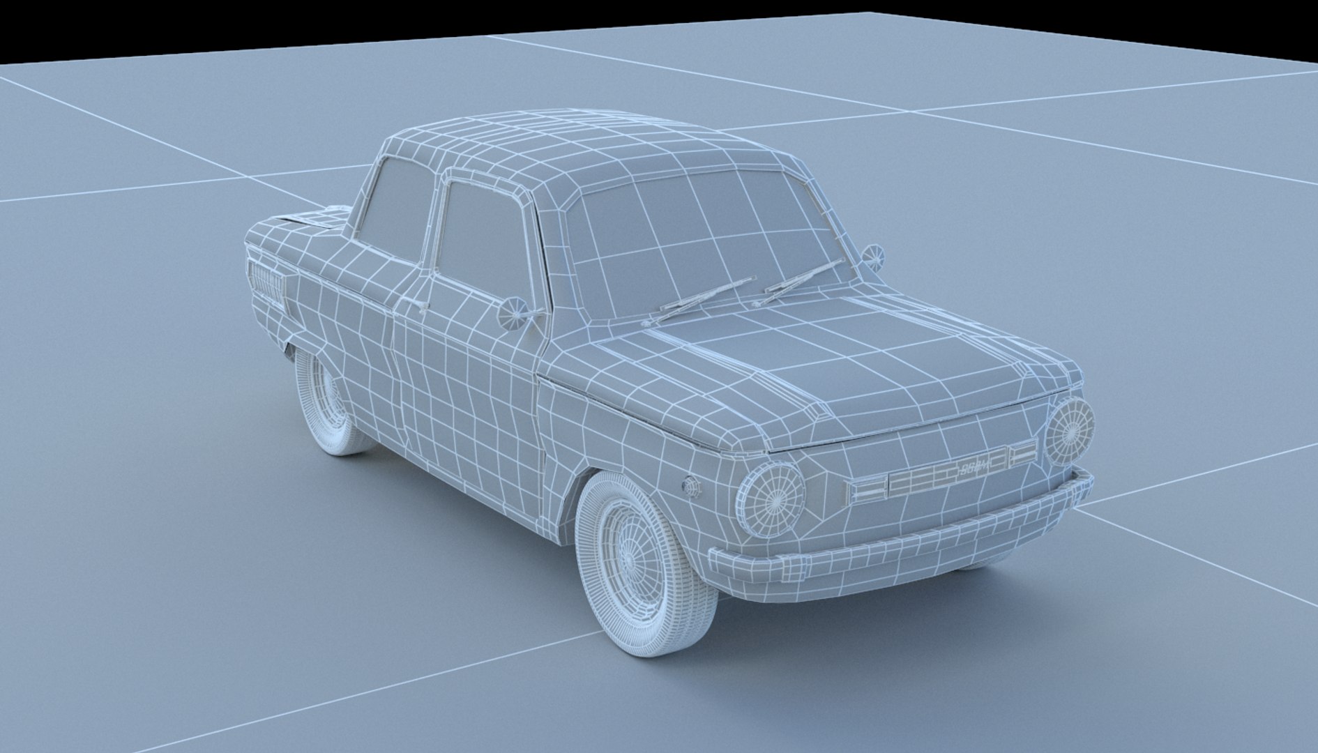 3D Car Zaz Model - TurboSquid 1537612