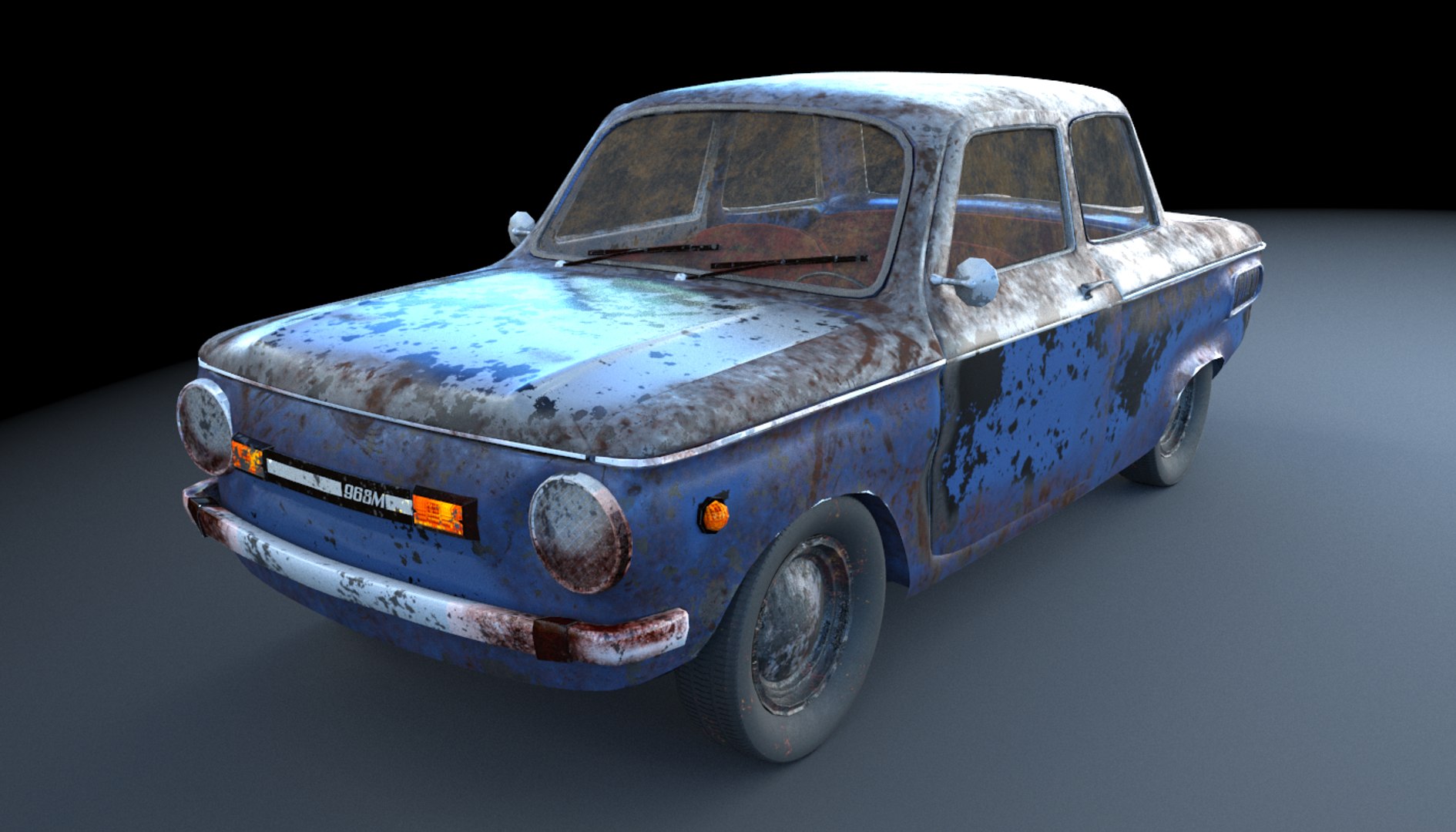 3D Car Zaz Model - TurboSquid 1537612