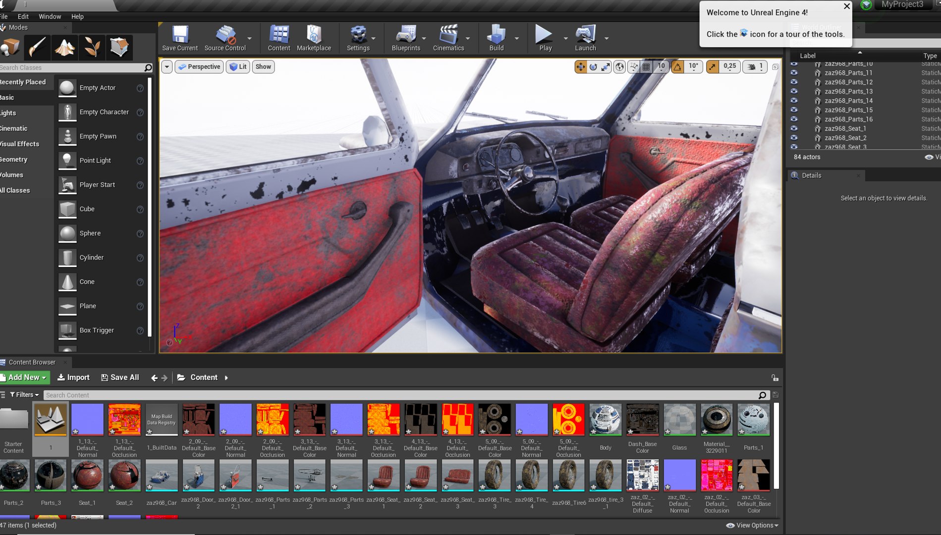 3D Car Zaz Model - TurboSquid 1537612