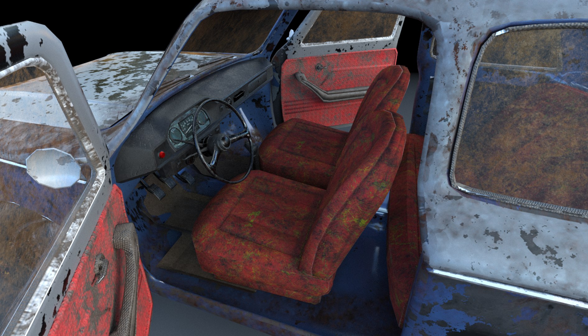 3D Car Zaz Model - TurboSquid 1537612