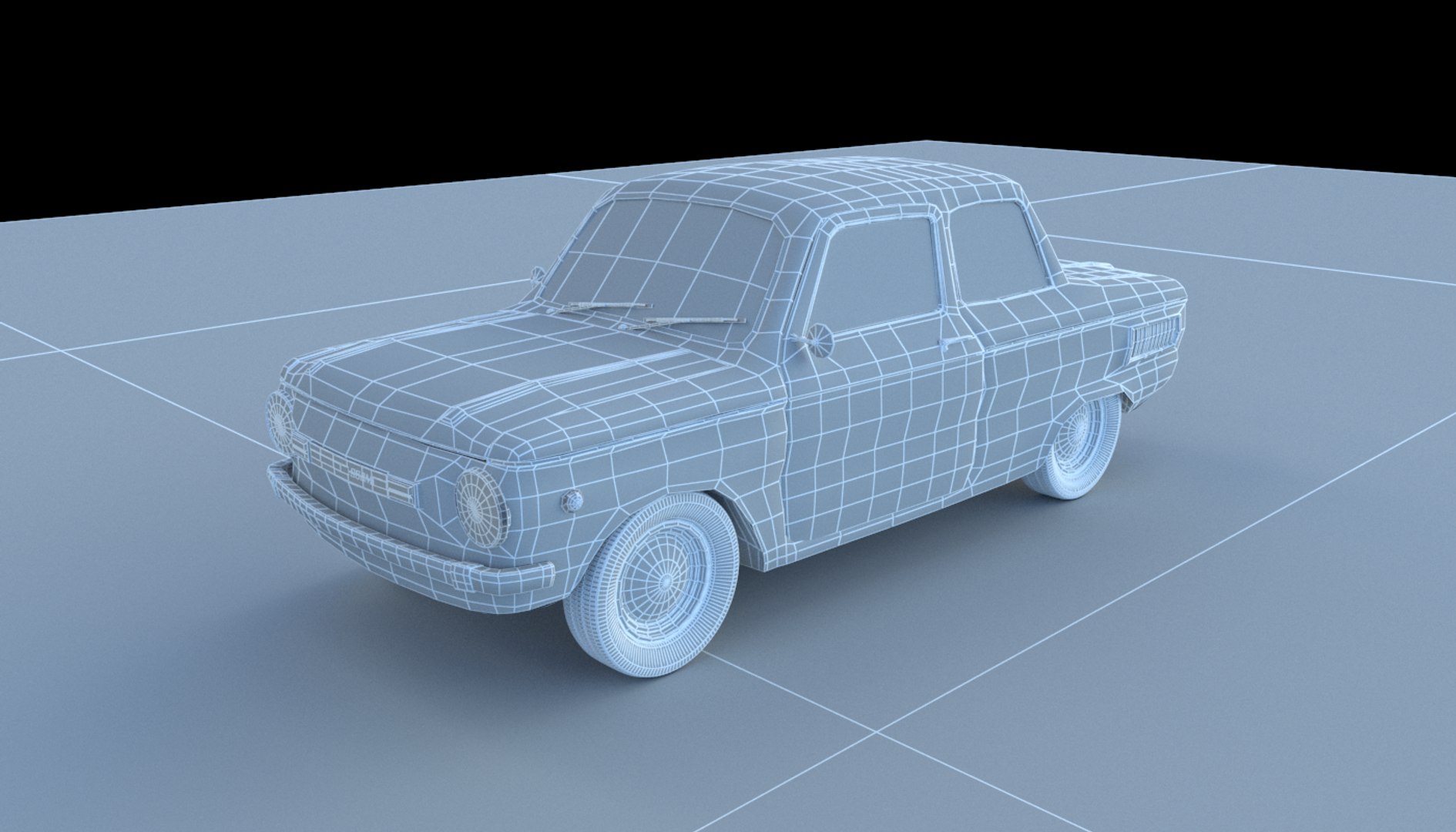 3D Car Zaz Model - TurboSquid 1537612