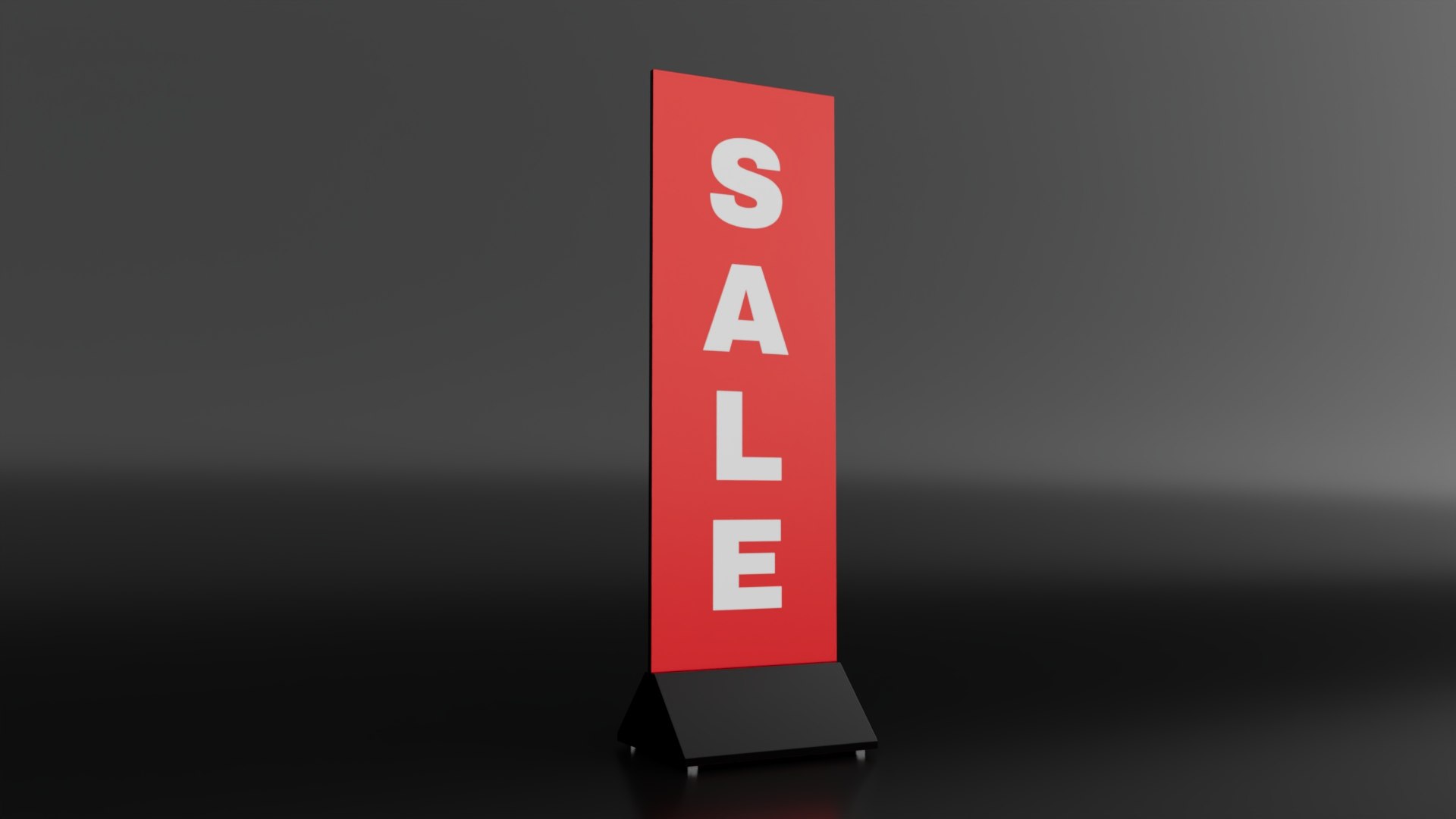 Free 3D Sale - Sign Stand - TurboSquid 2343395