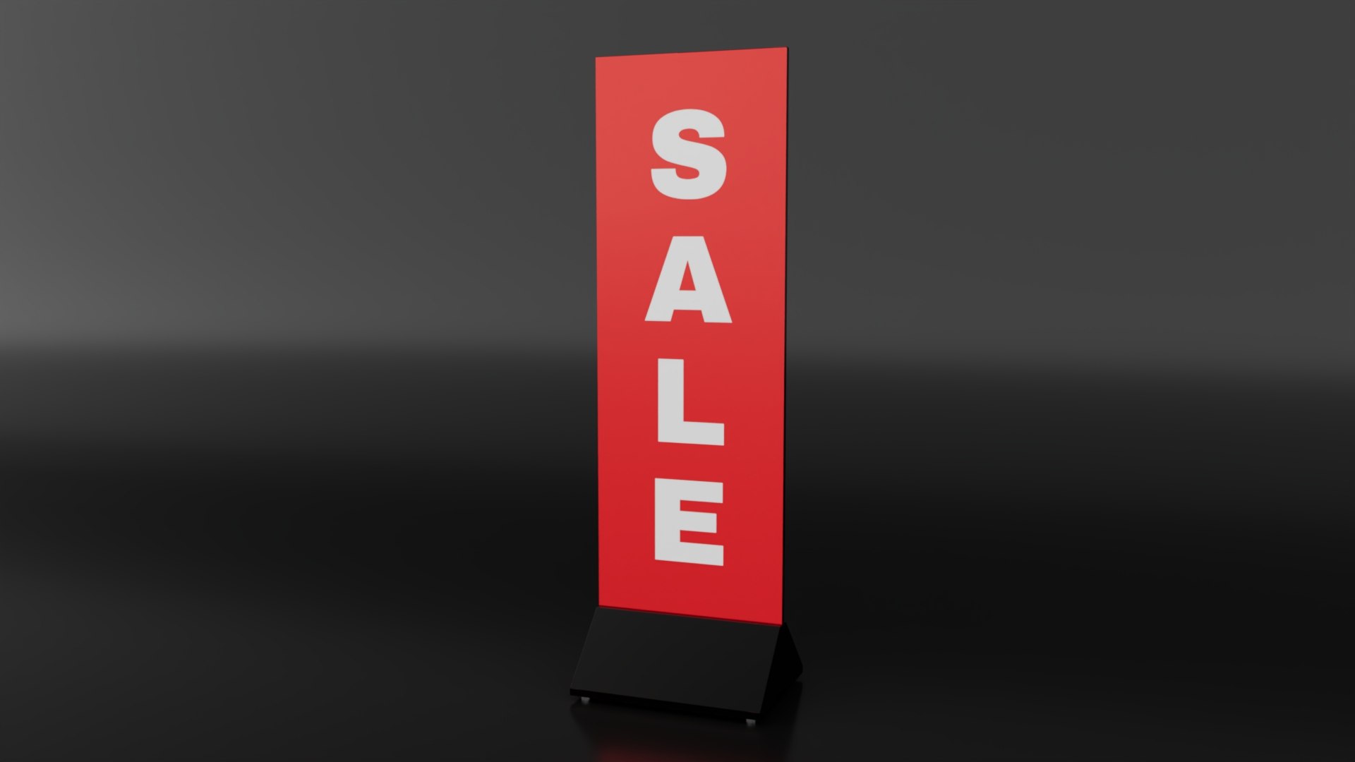 Free 3D Sale - Sign Stand - TurboSquid 2343395