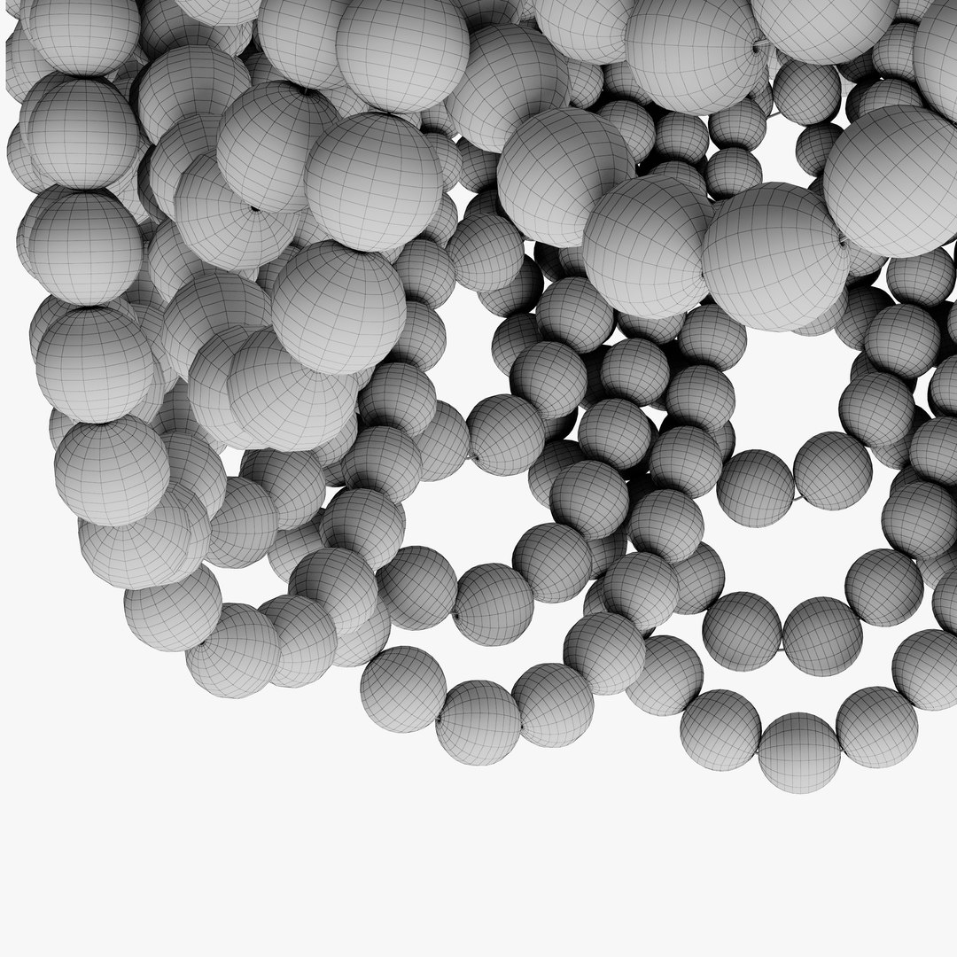3D Wood Beads Chandelier Model - TurboSquid 1274939