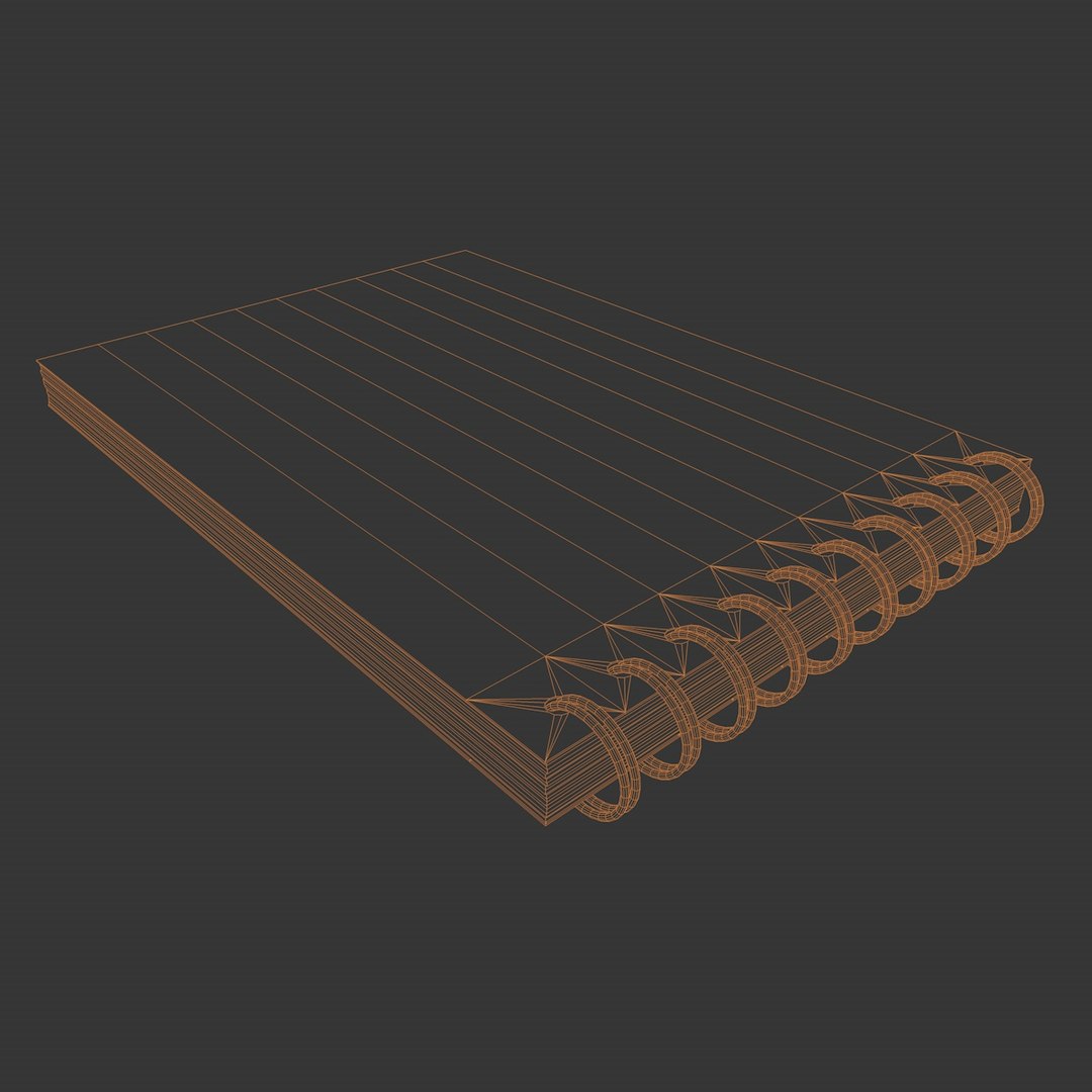 Note Notepad 3D - TurboSquid 1384385