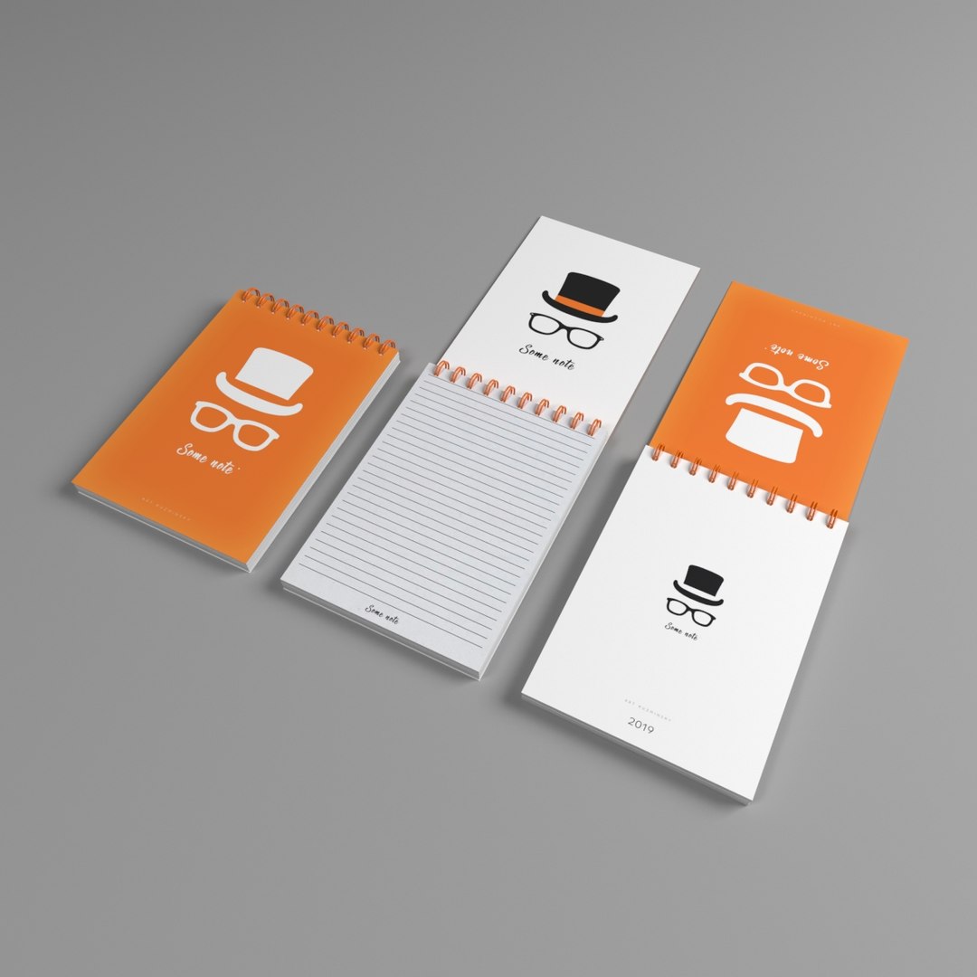 Note Notepad 3D - TurboSquid 1384385