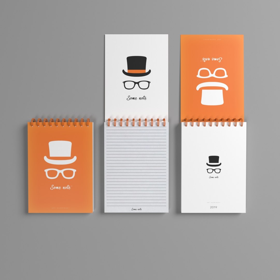 Note Notepad 3D - TurboSquid 1384385