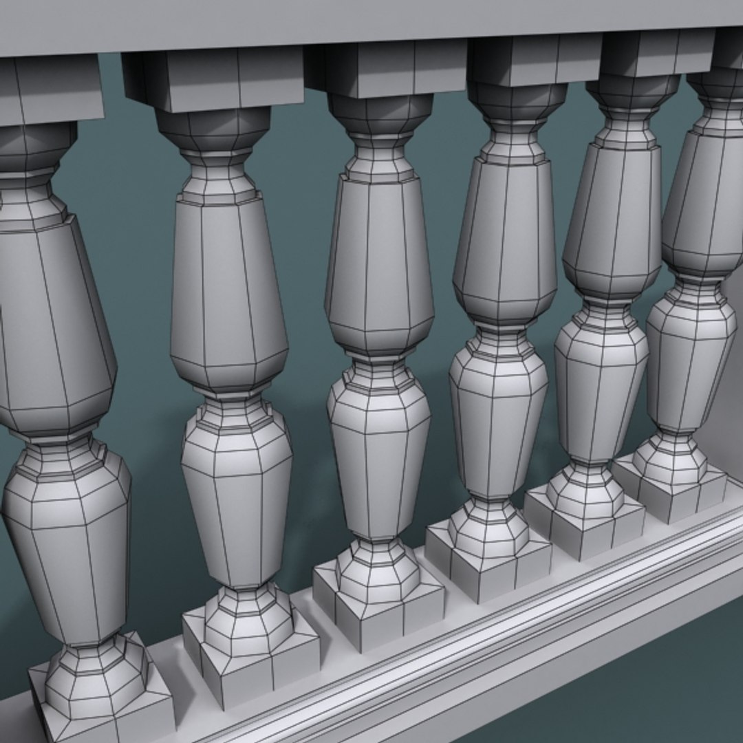 Balustrade Architectural 3d Model