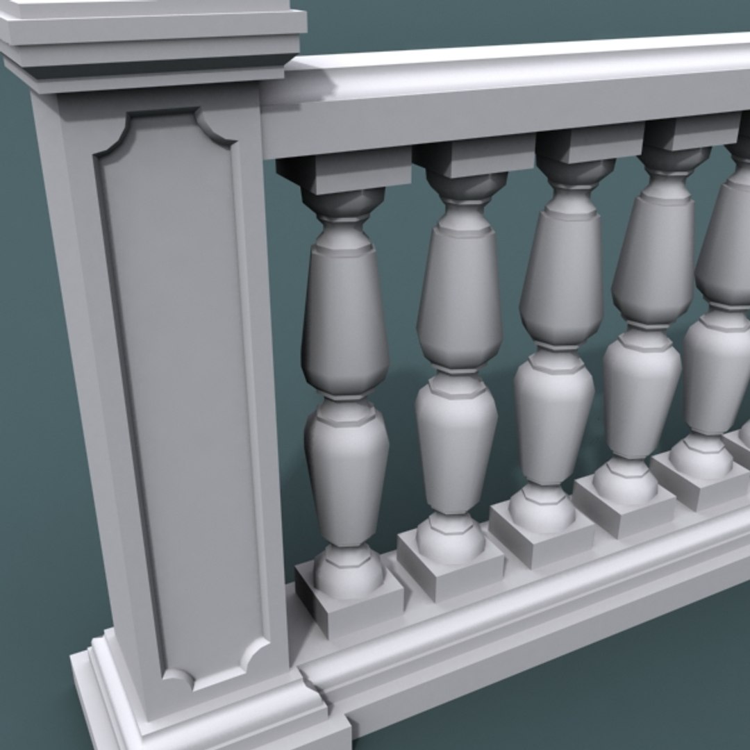 Balustrade Architectural 3d Model