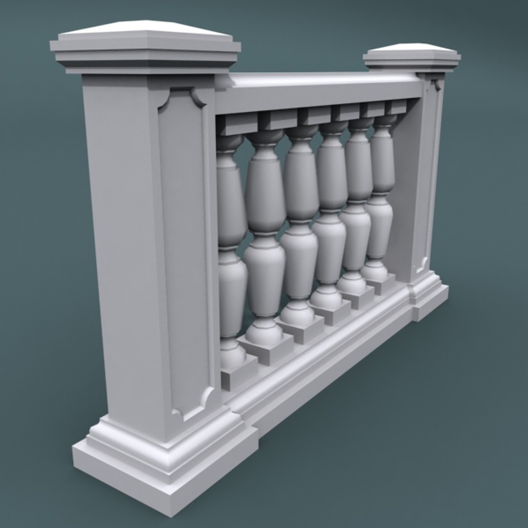 Balustrade Architectural 3d Model