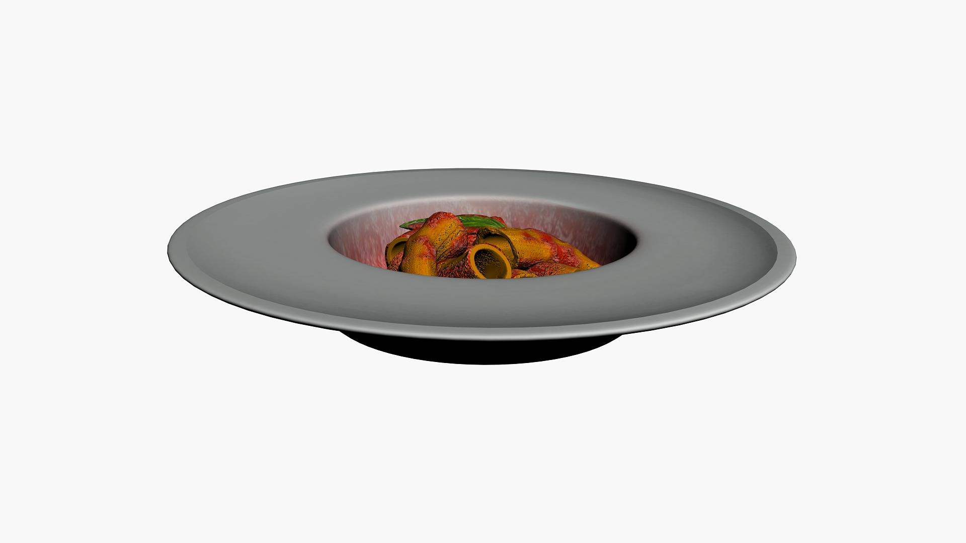 3D Macaroni In Dish - TurboSquid 2239757