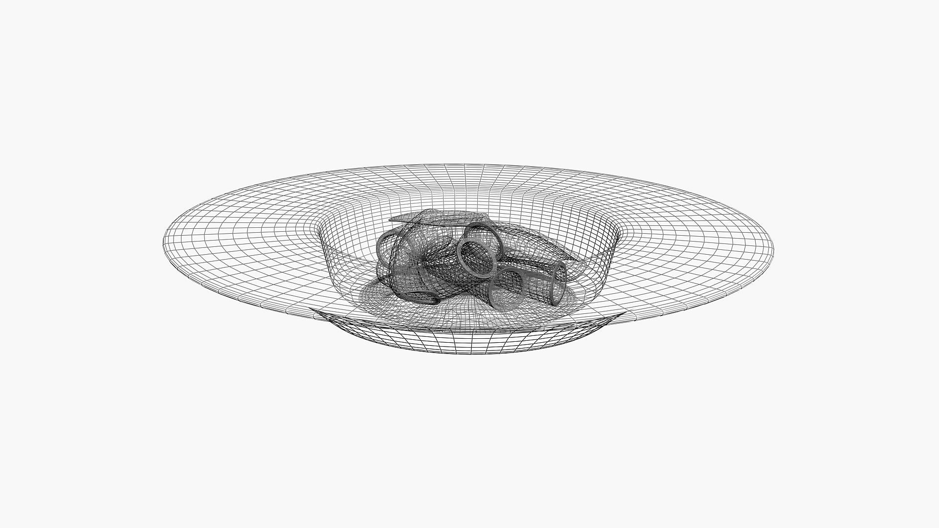 3D Macaroni In Dish - TurboSquid 2239757