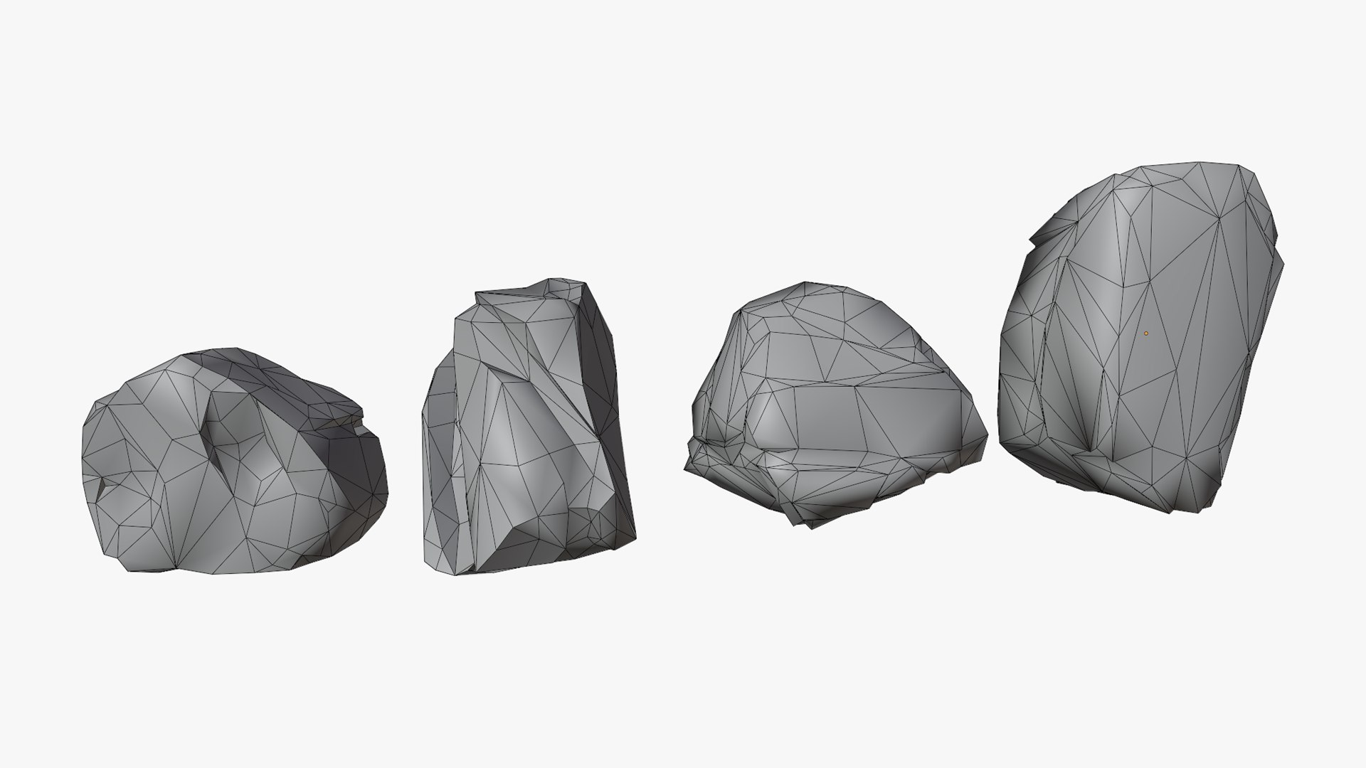 Free 3D Simple Rocks - low-poly - TurboSquid 2111116