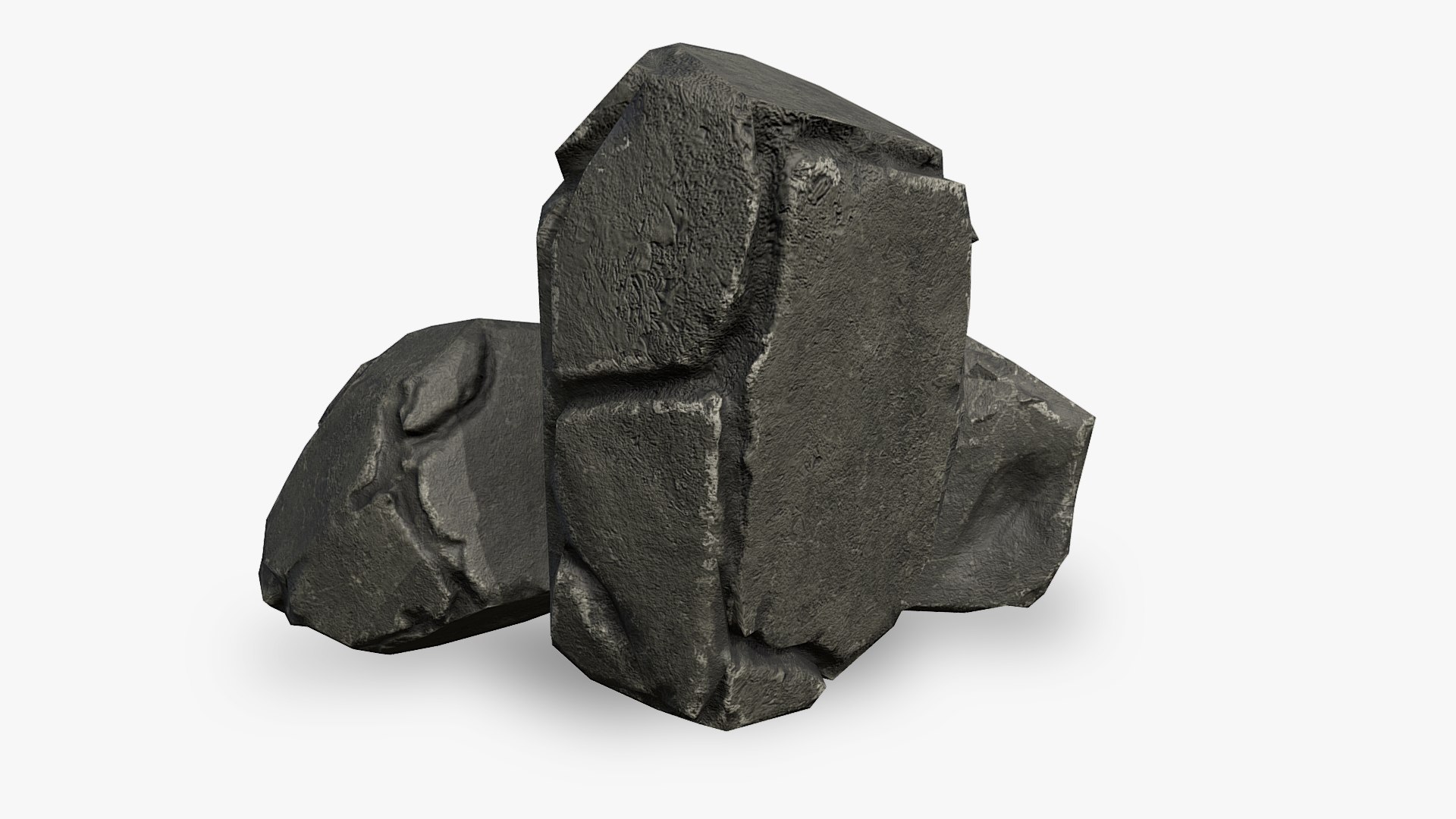 Free 3D Simple Rocks - low-poly - TurboSquid 2111116