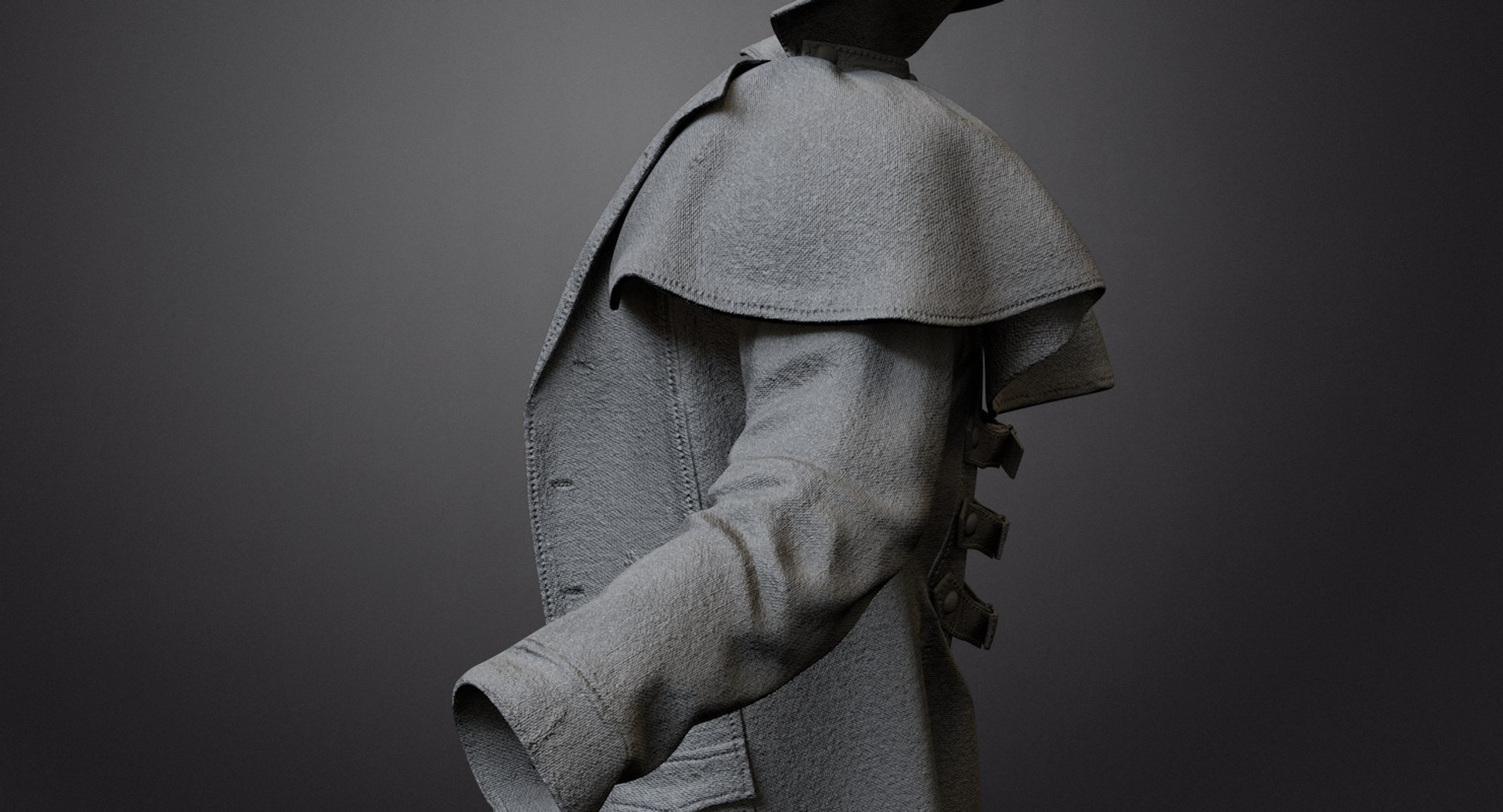 3d model of male coat