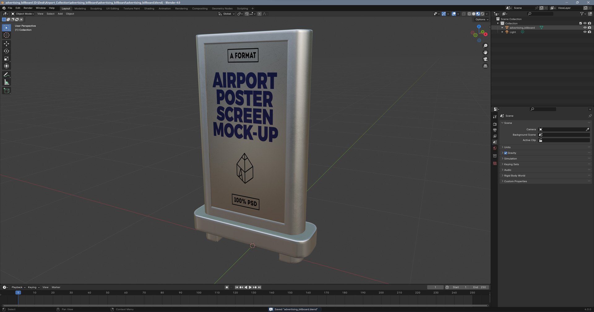 Advertising Billboard Model - TurboSquid 2184472