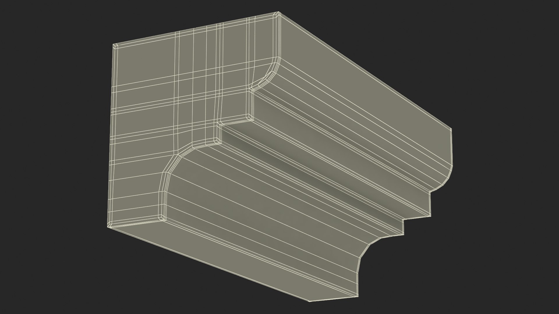 3D Architectural Molding Gypsum Type 10 Model - TurboSquid 2277745