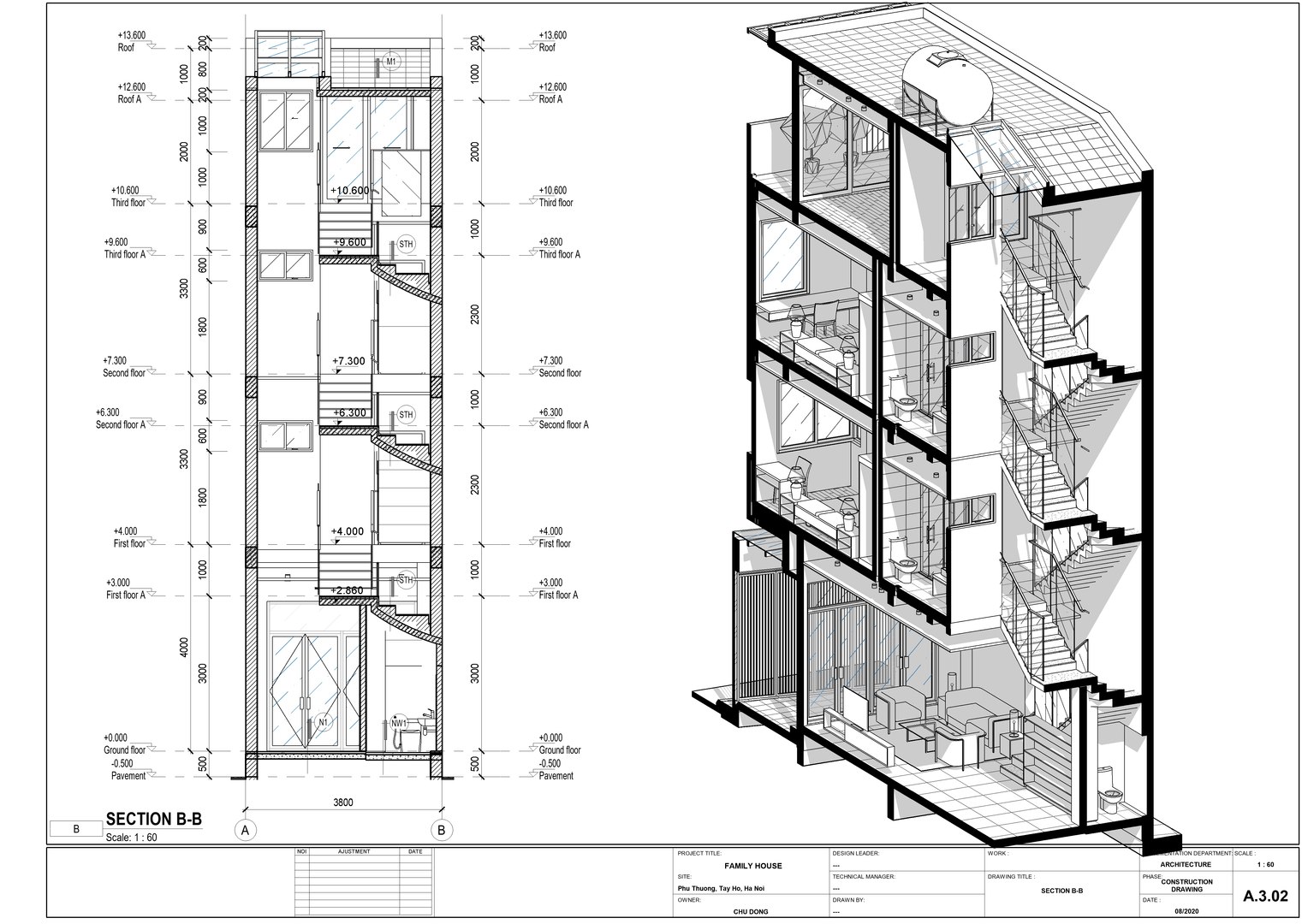 Split House 3x16m 3D Model - TurboSquid 2160305