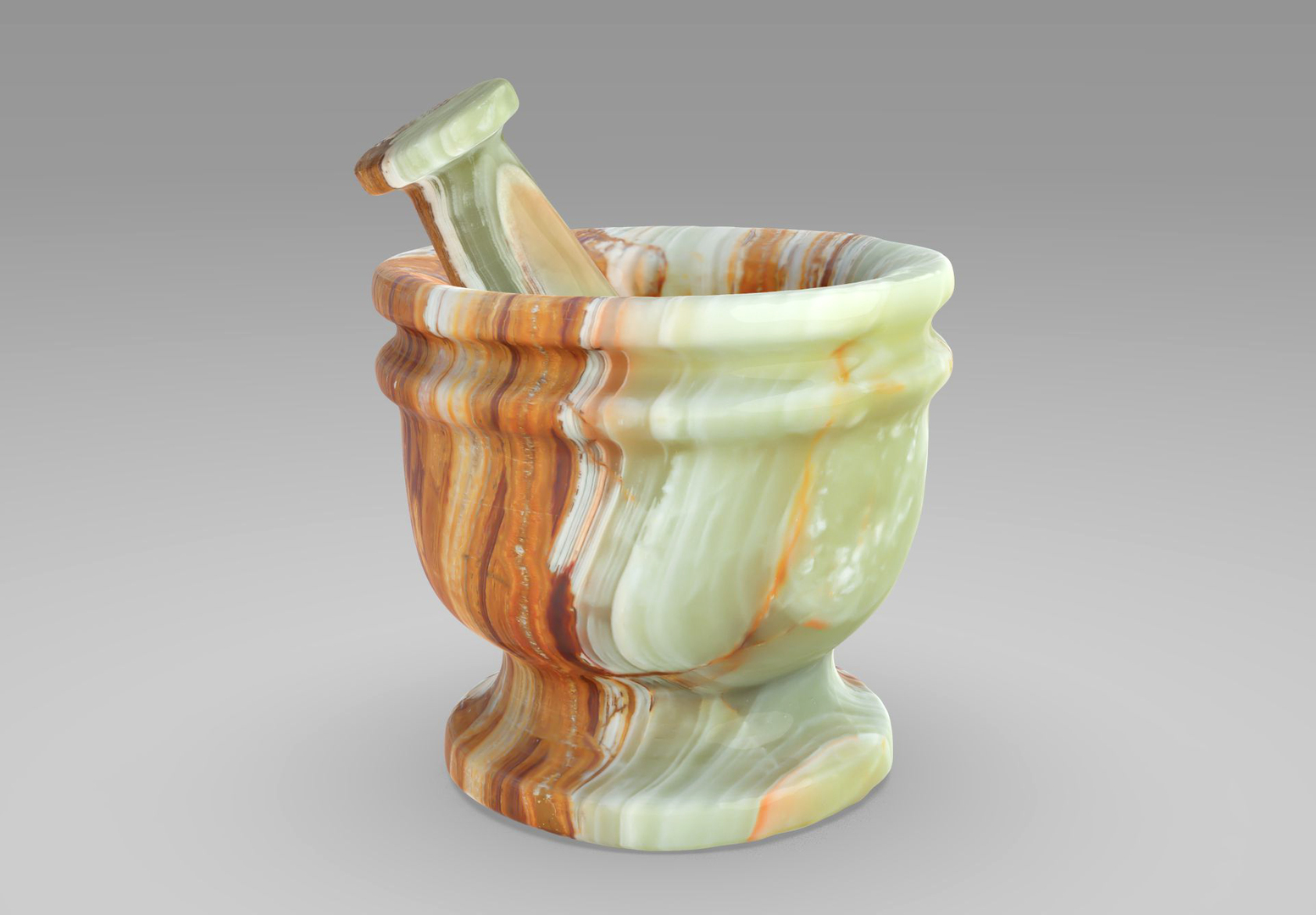 3D Mortar Made Of Natural Onyx Stone Model - TurboSquid 2042423