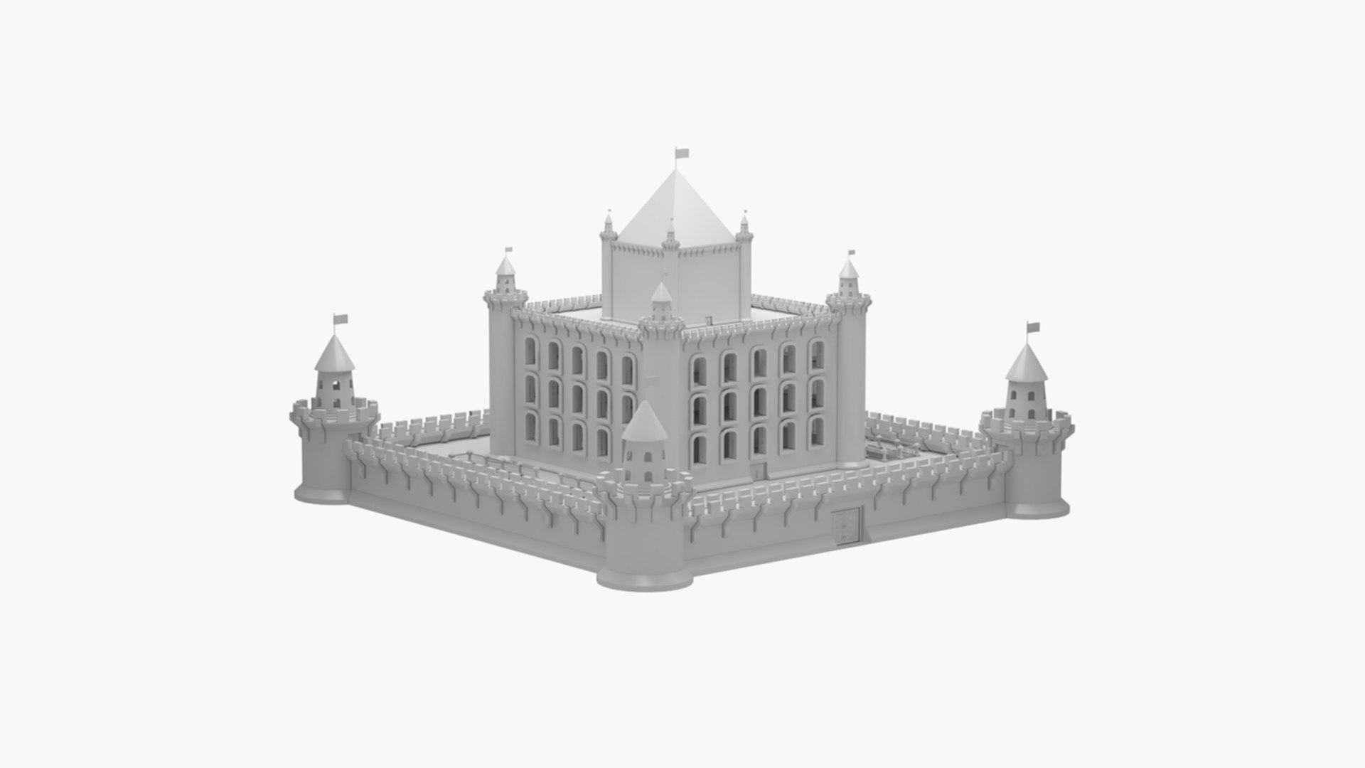 3D Castle Set 01 Model - TurboSquid 1871466