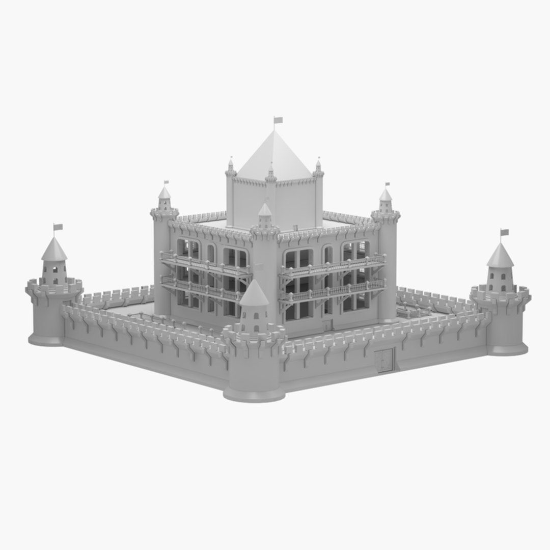 3D Castle Set 01 Model - TurboSquid 1871466
