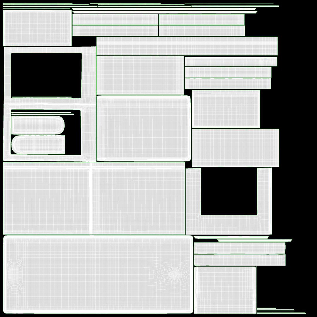 3D Leather Wallet For Men Unfolded 02 Model - TurboSquid 2055185