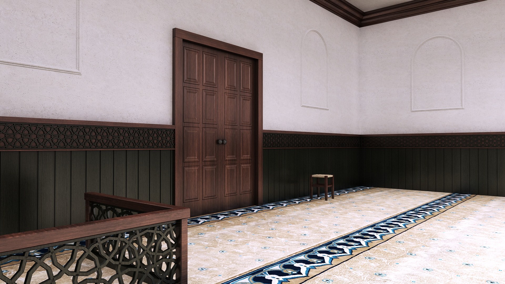 3D mosque interior 1 - TurboSquid 1672824