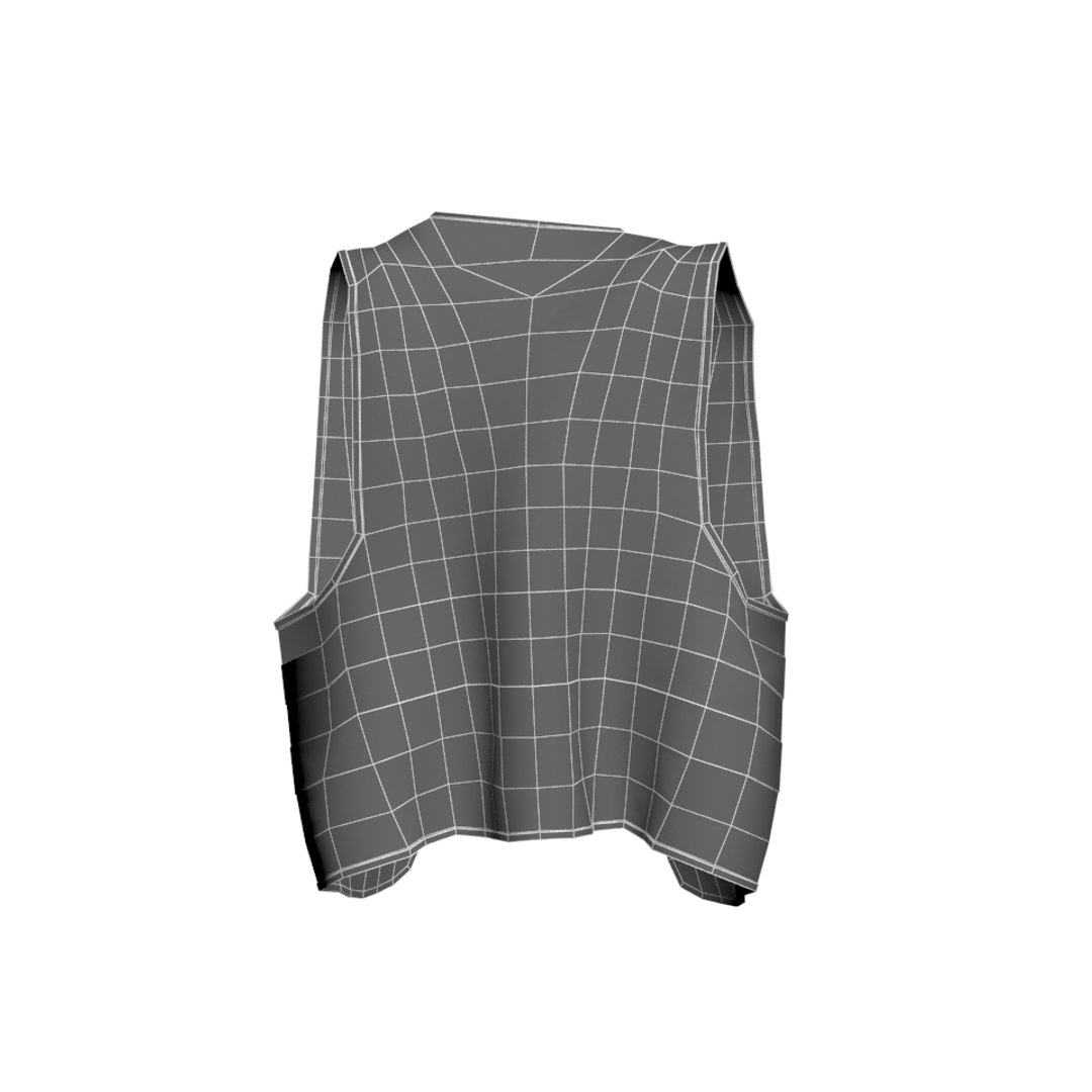 Red Safety Jacket Obj