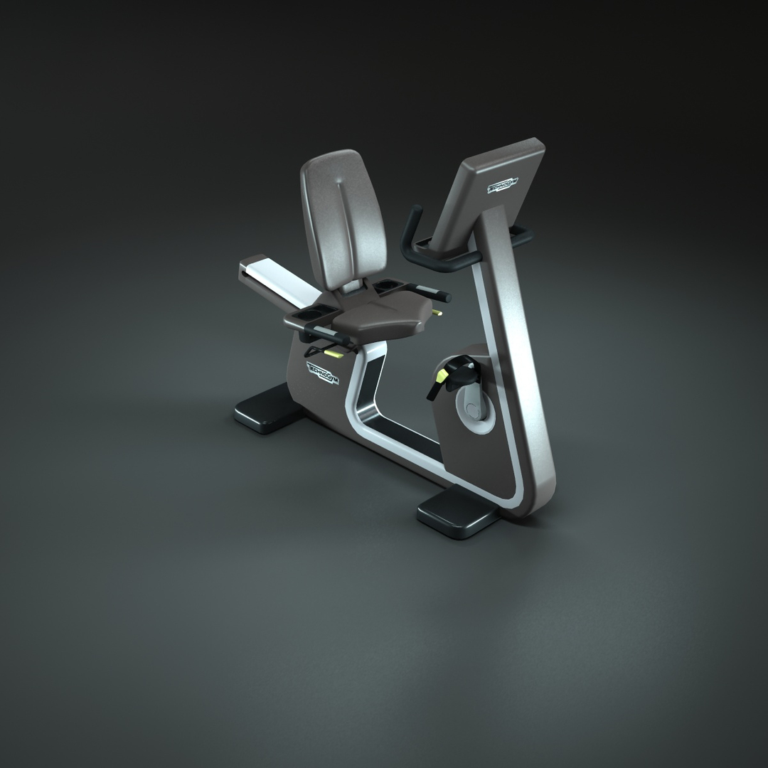 3d model of gym recline cardio artis
