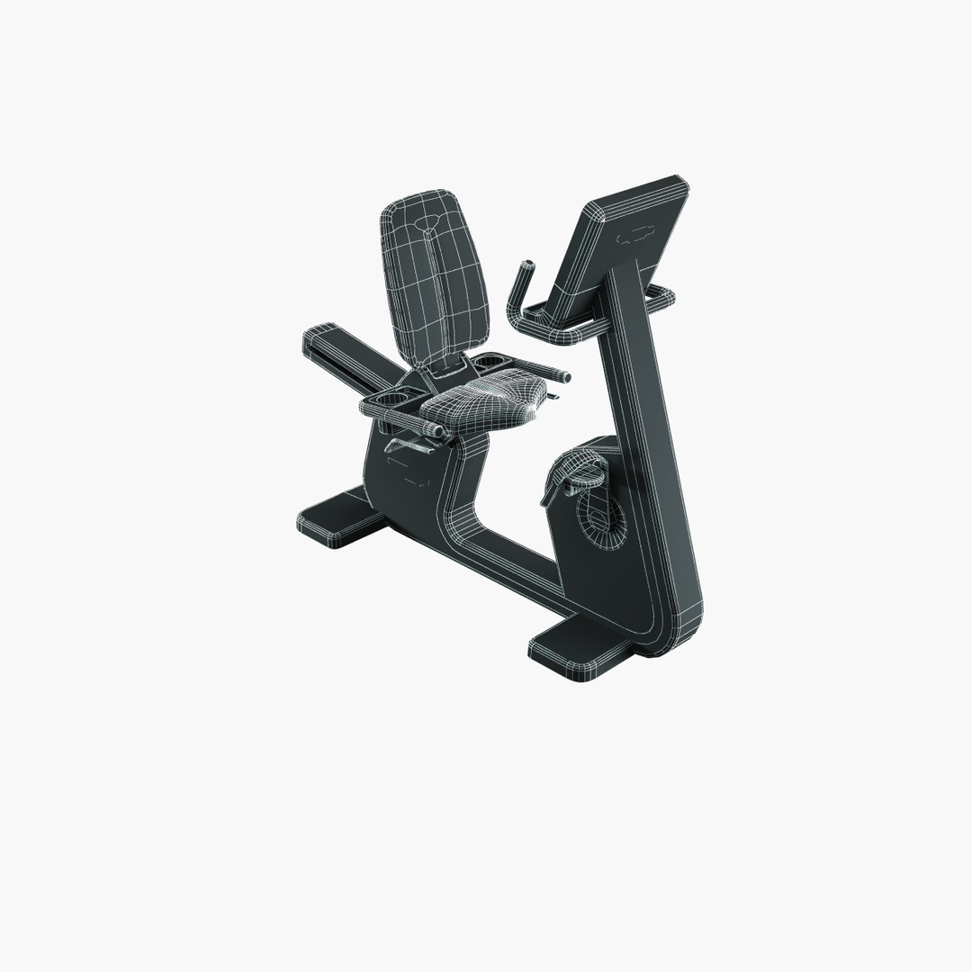 3d model of gym recline cardio artis