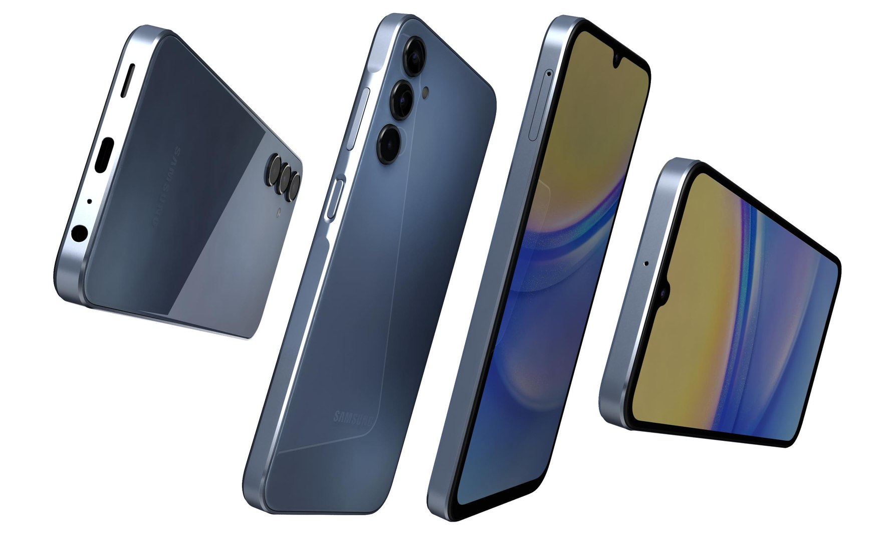 3D Samsung Galaxy A15 5G Magical Blue Model - TurboSquid 2168460