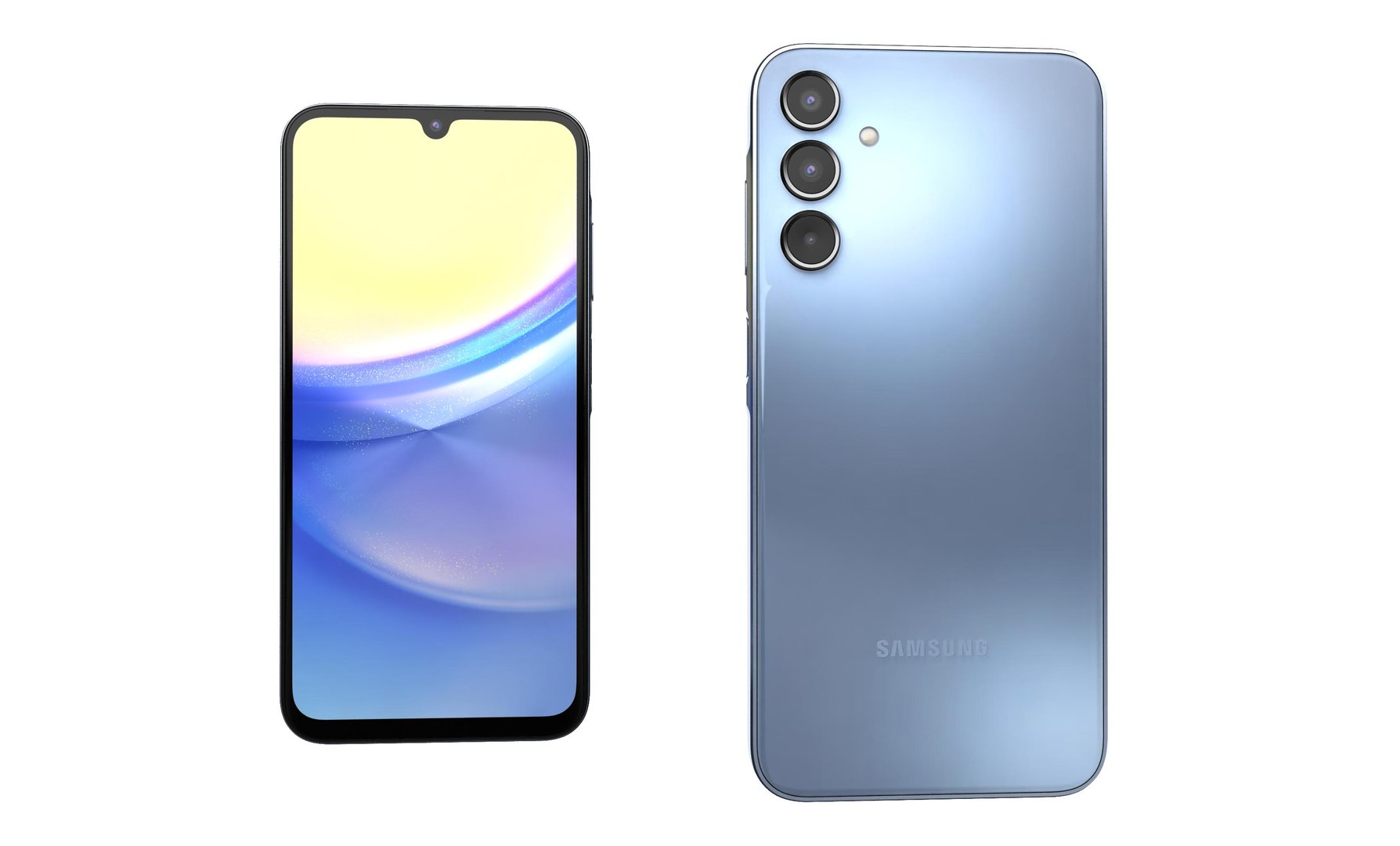 3D Samsung Galaxy A15 5G Magical Blue Model - TurboSquid 2168460