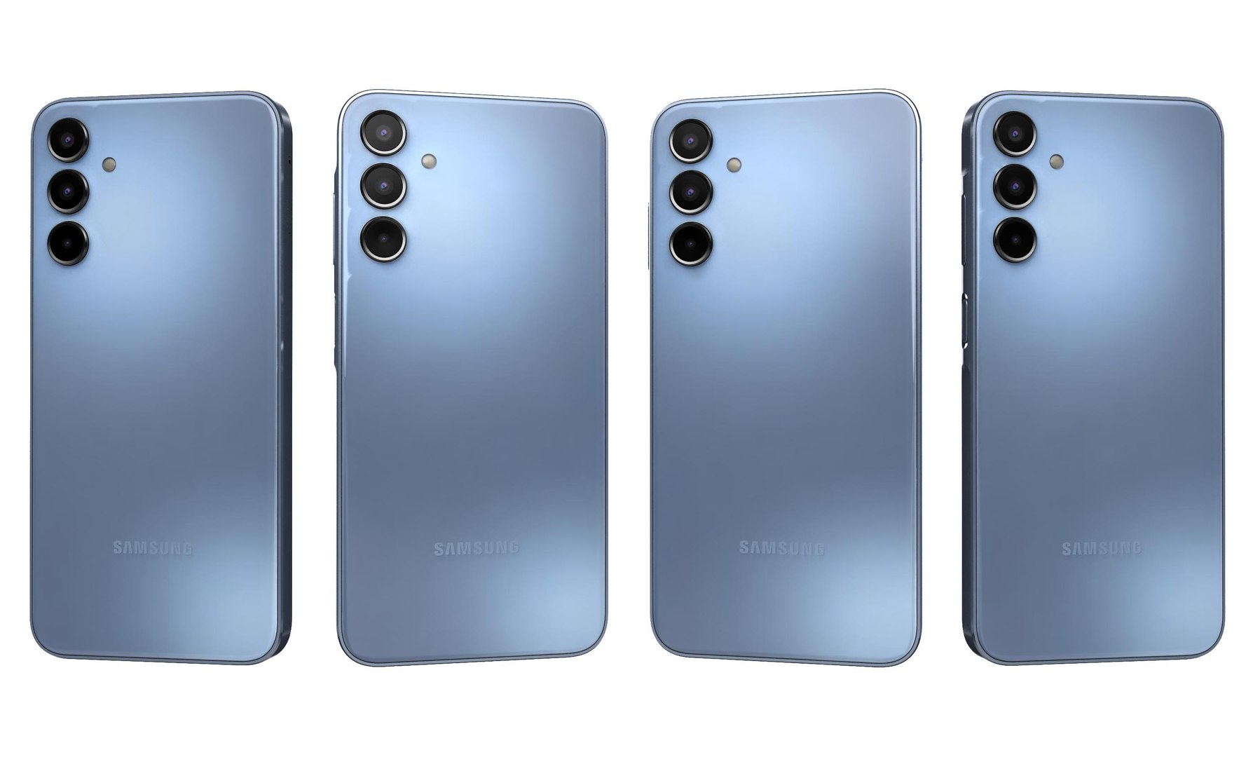 3D Samsung Galaxy A15 5G Magical Blue Model - TurboSquid 2168460