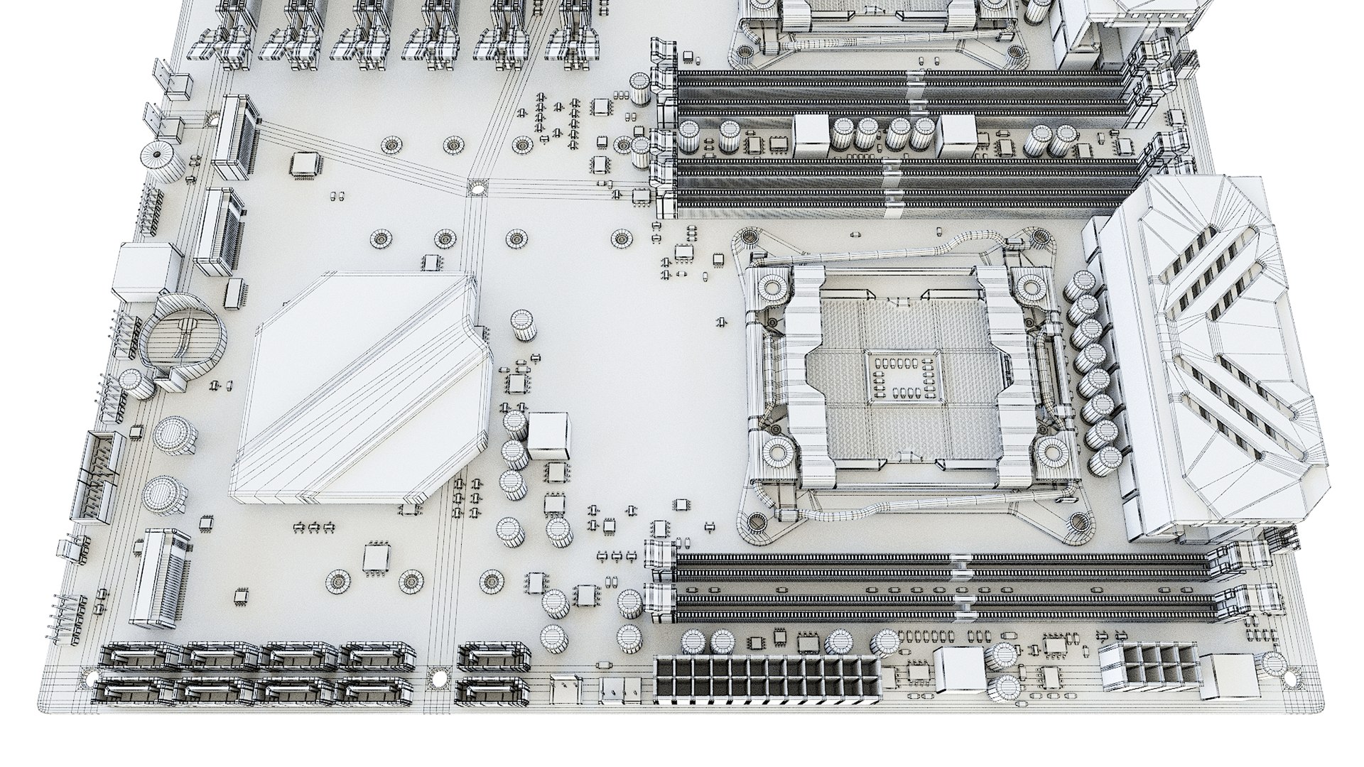 3D X99-F8D PLUS Huananzhi Motherboard - TurboSquid 2199448