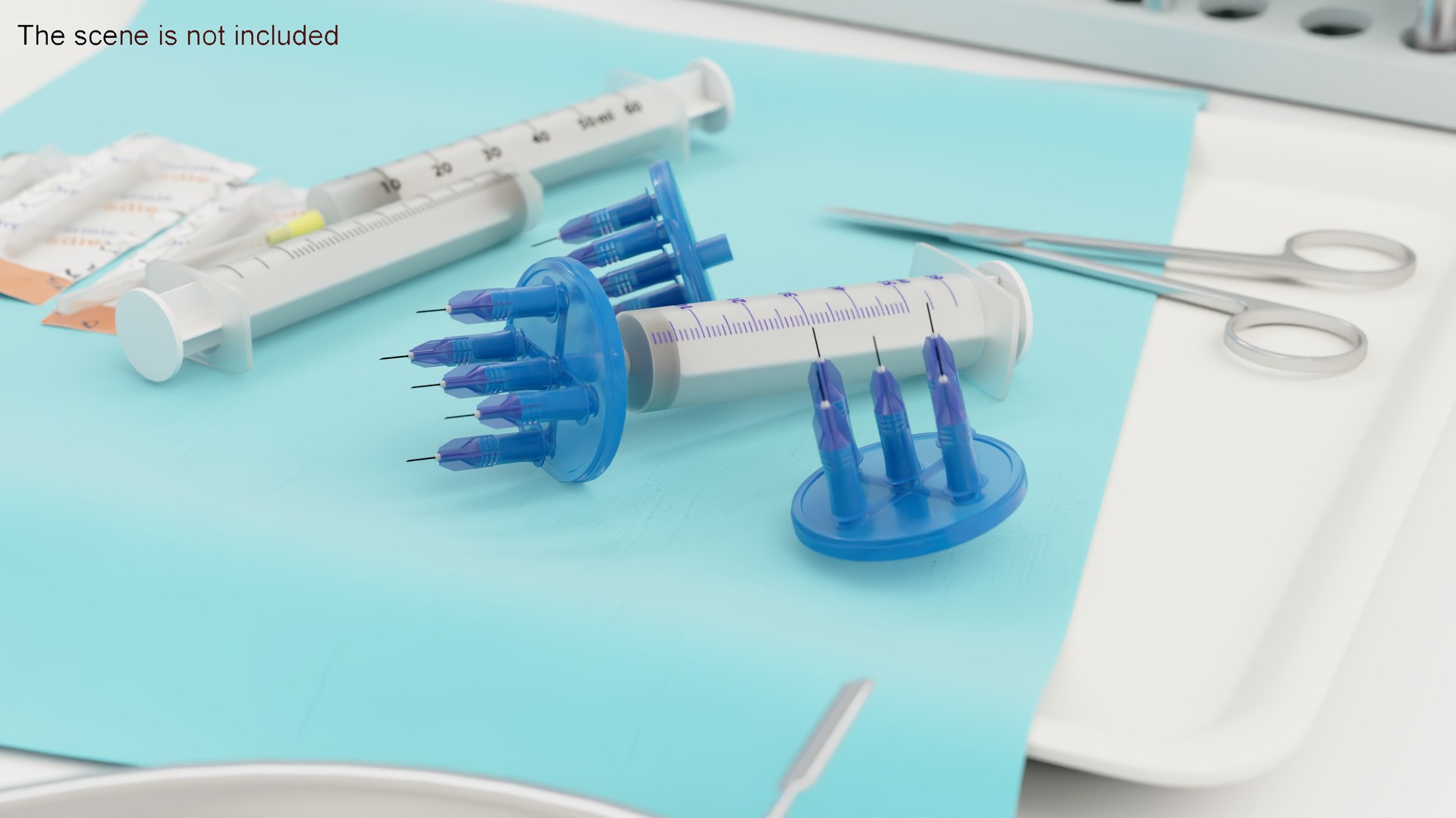 Multi Injector 5 Needles Circular Blue 3D Model - TurboSquid 2247567