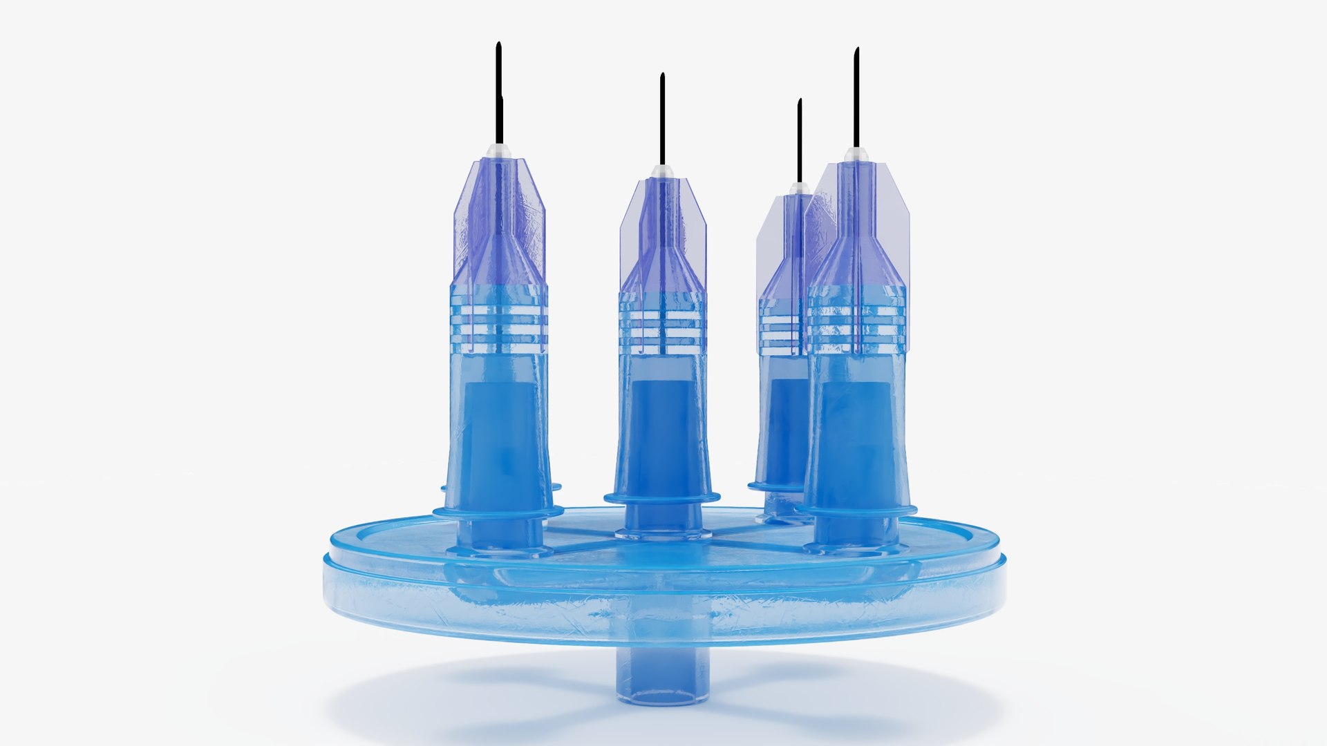 Multi Injector 5 Needles Circular Blue 3D Model - TurboSquid 2247567