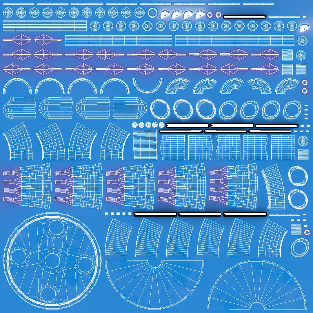 Multi Injector 5 Needles Circular Blue 3D Model - TurboSquid 2247567