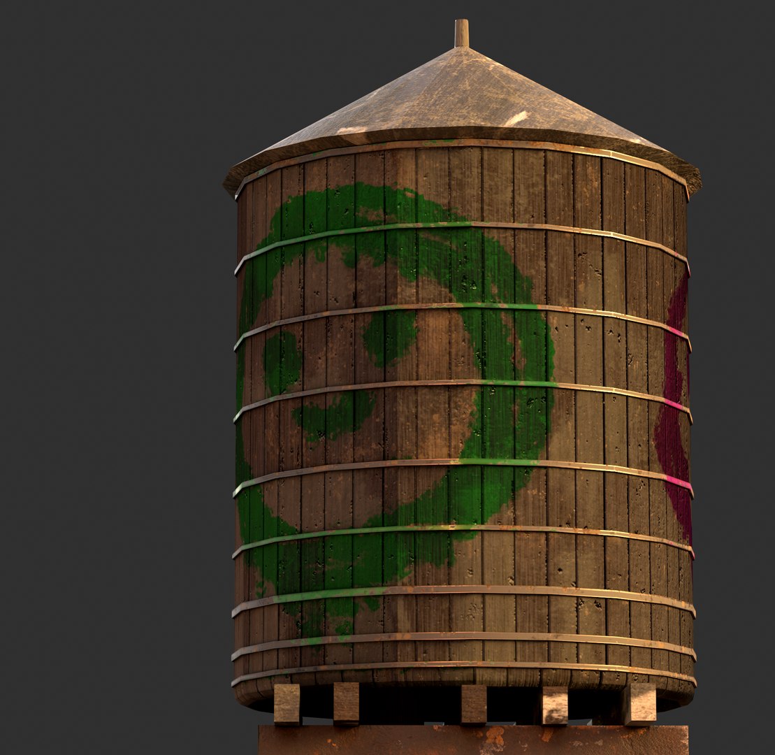 Water Tower 3D - TurboSquid 2019178