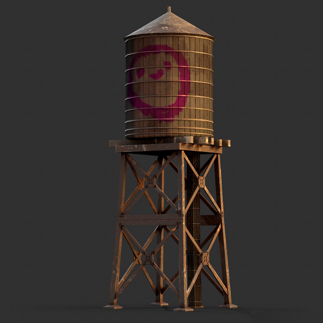 Water Tower 3D - TurboSquid 2019178