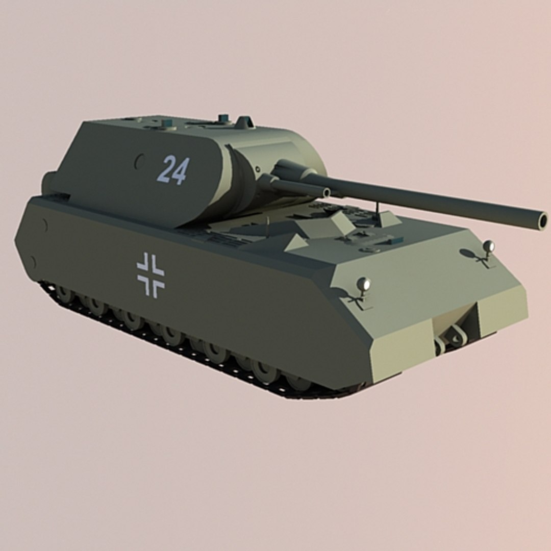 3d model panzerkampfwagen viii maus
