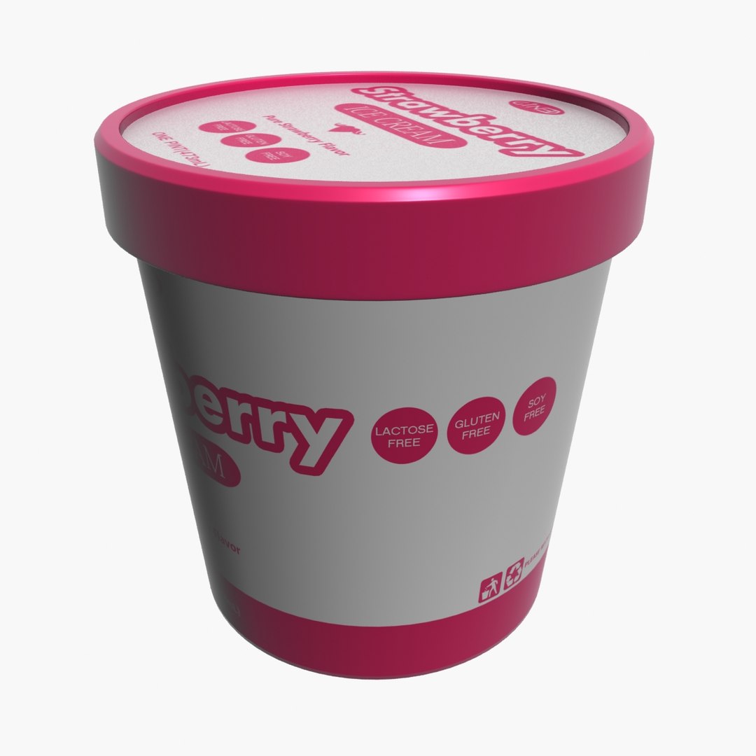 Ice Cream Pot Strawberry Max