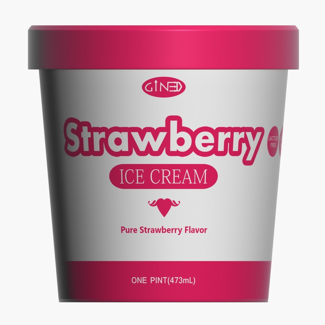 Ice Cream Pot Strawberry Max