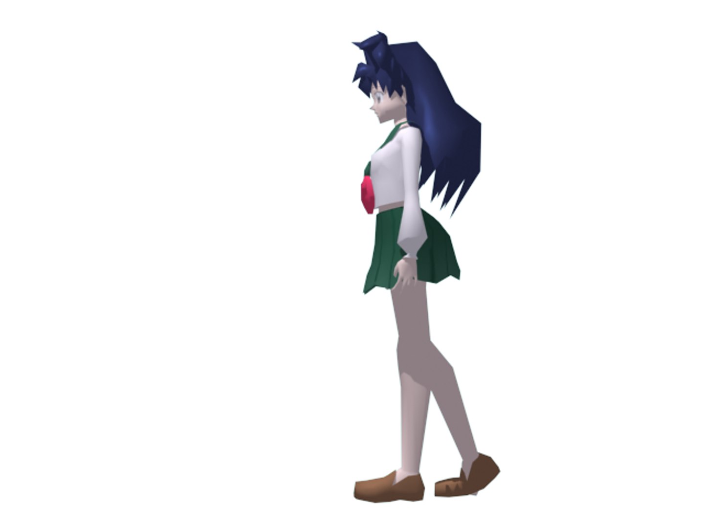 3d Model Kagome Anime Inuyasha